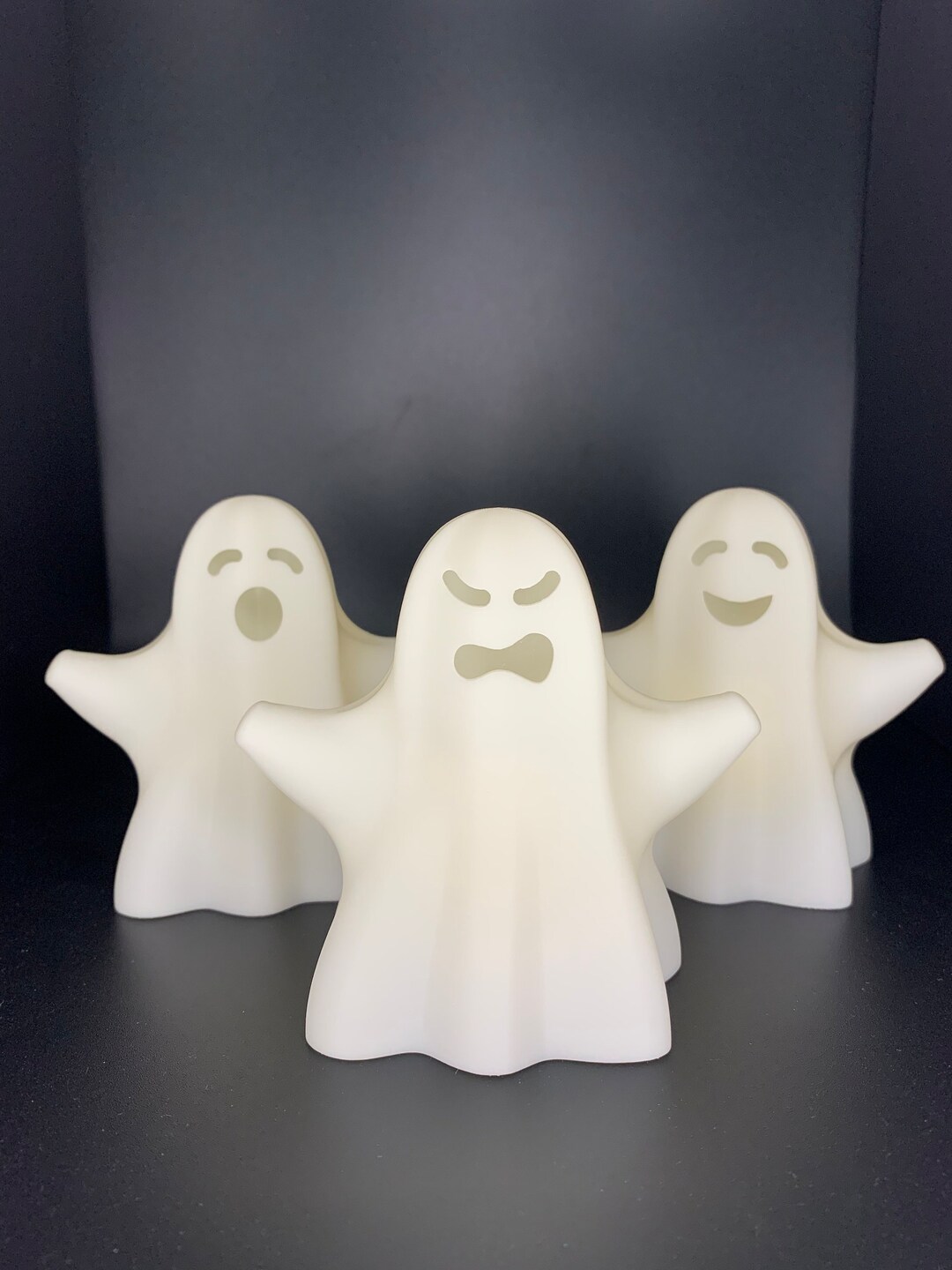 Spooky Ghost Flickering LED Tea Light Candle, Halloween, Home Decor ...