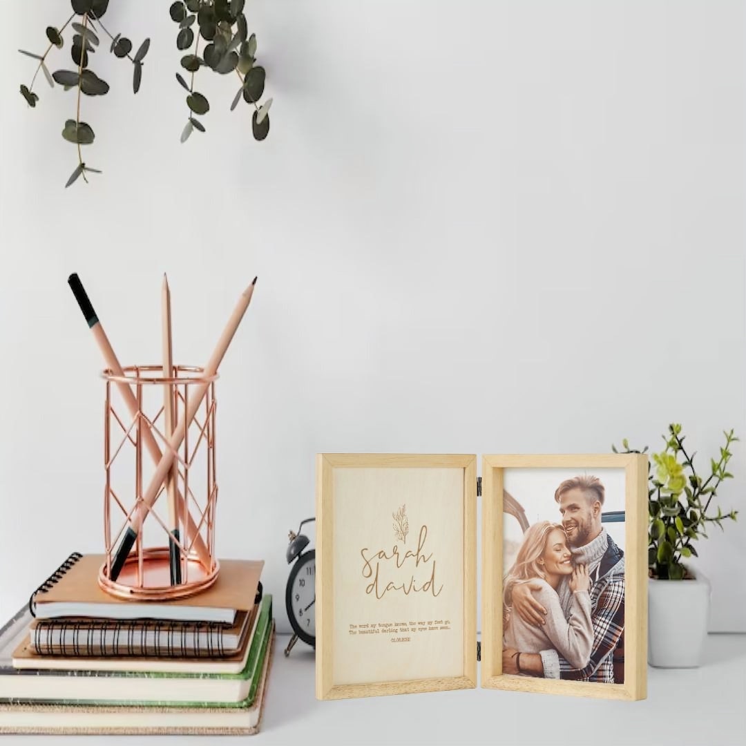 Custom Wooden Photo Frame Anniversary Gifts. Personalized - Etsy