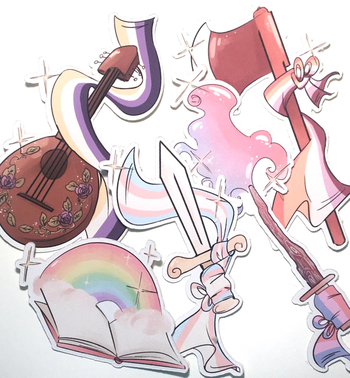 LGBT Pride Stickers TTRPG & DND Matte Sticker Set - Etsy