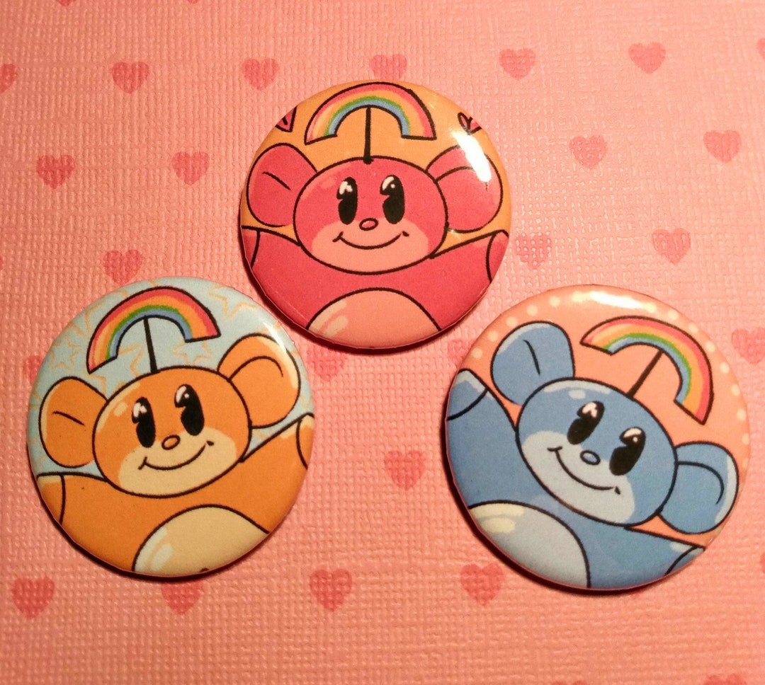 Kids Next Door Rainbow Monkey Buttons - Etsy