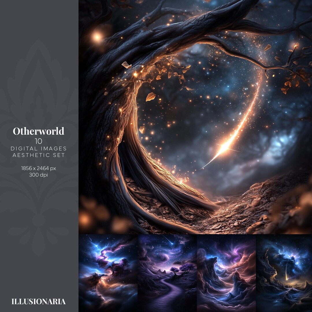 Otherworld Clipart Image Set, Fantasy Art Bundle, Dreamscape ...