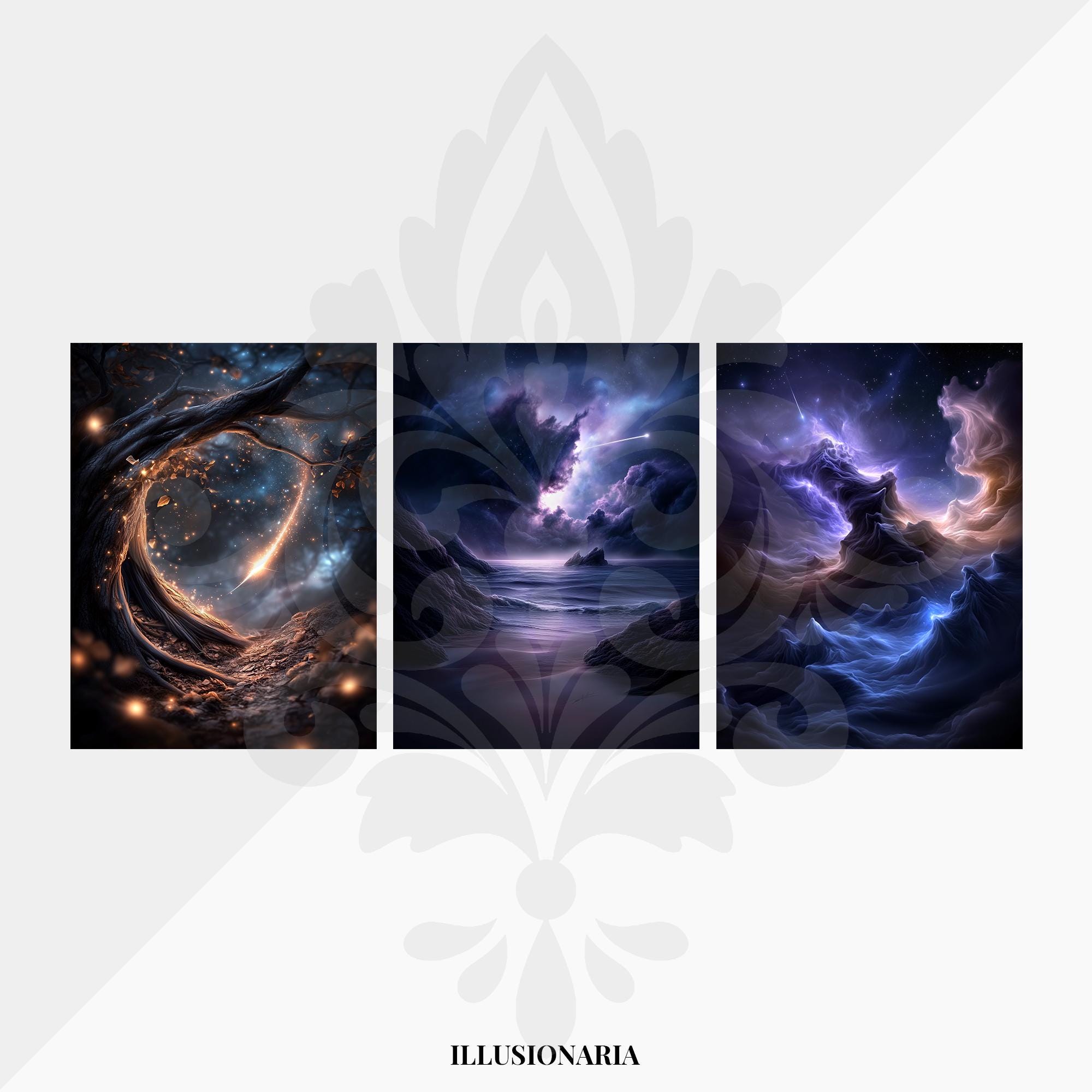 Otherworld Clipart Image Set, Fantasy Art Bundle, Dreamscape ...