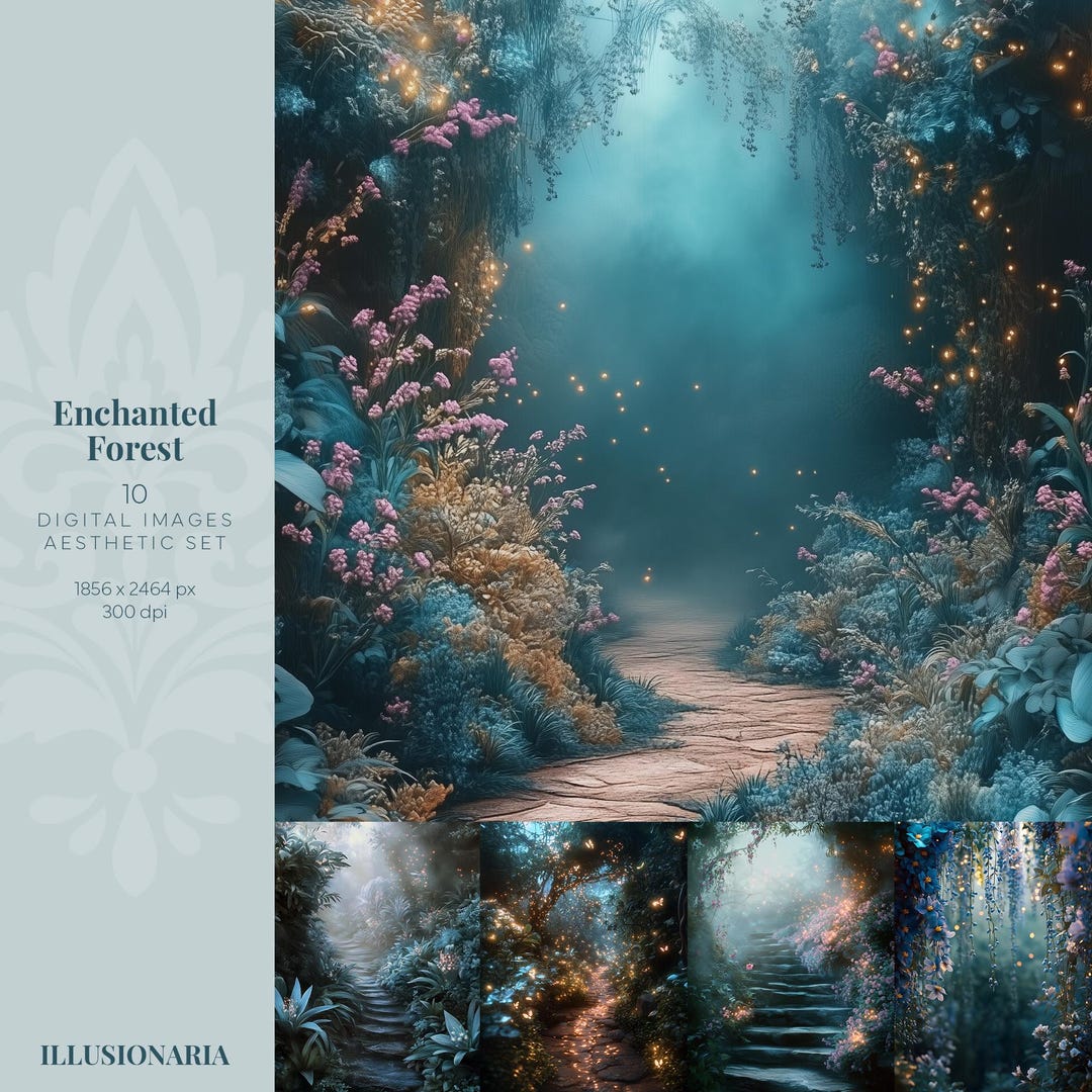 Enchanted Forest Digital Image Clipart | Scrapbooking | DIY Craft ...
