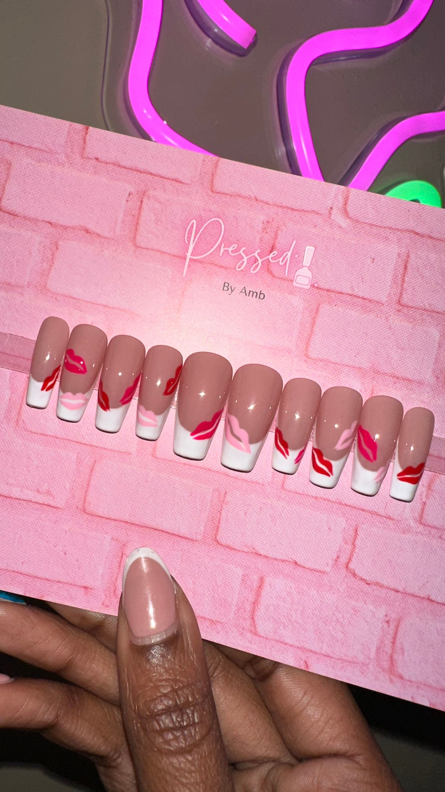 French Kissed Nails | Pressed by Amb - Etsy
