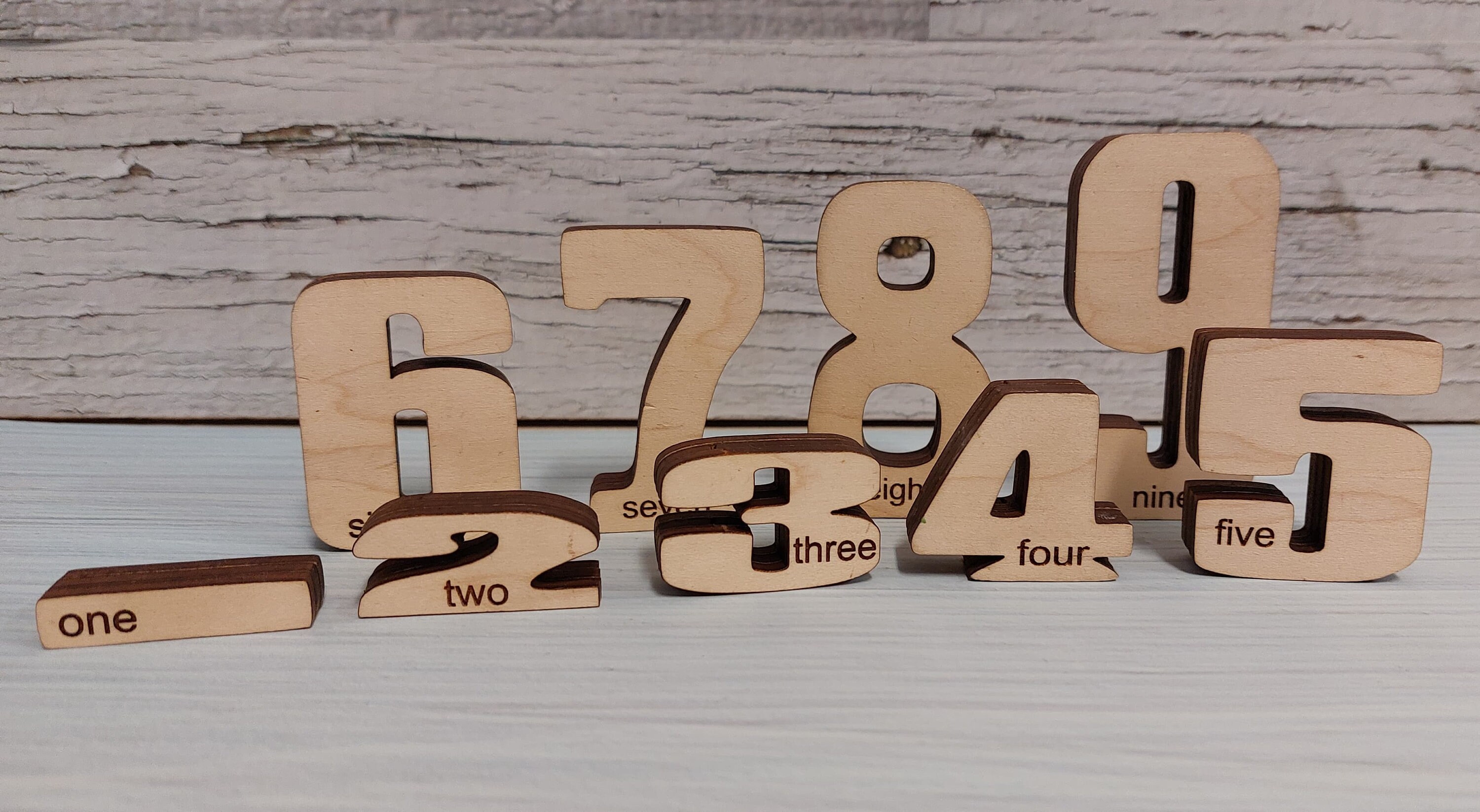 Proportional Numbers Laser Cut Digital File Wood Montessori Educational ...