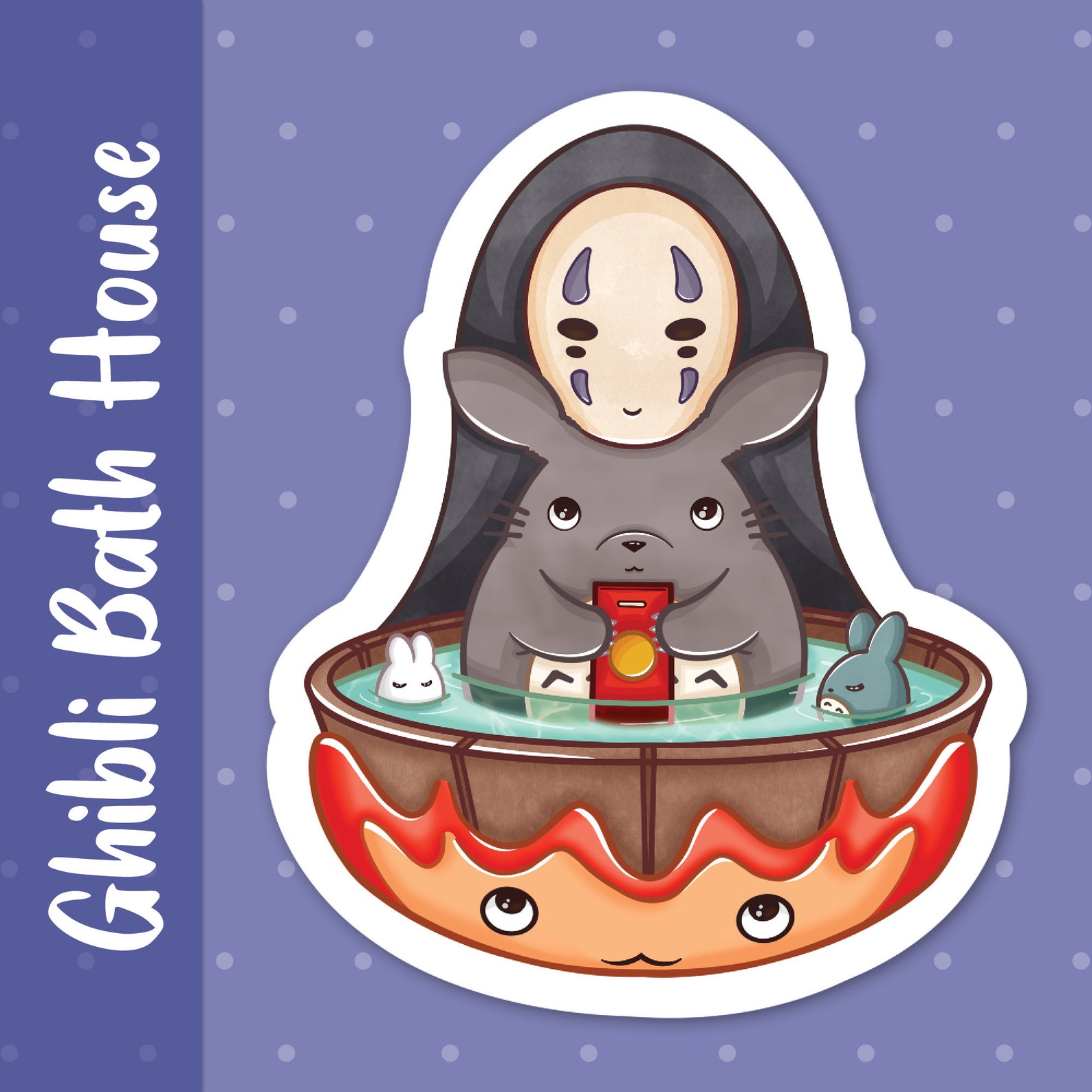 Ghibli Bath House Spirited Away Totoro Howl's Moving - Etsy Canada