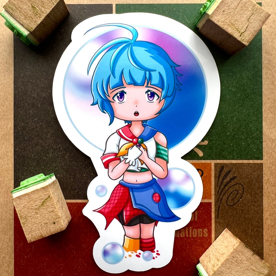 Uta Bubble Netflix Anime Inspired Fanart Glossy Water | Etsy