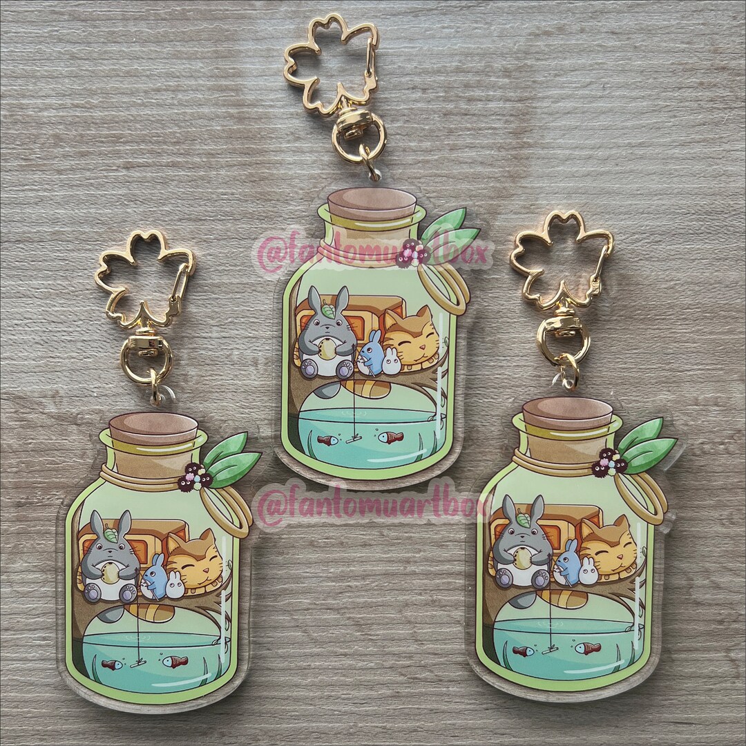 My Neighbour Totoro SG Jar Anime Inspired Fanart Acrylic Charm double ...