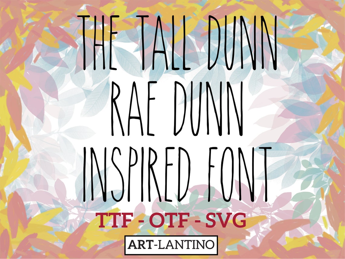 Rae Dunn Font Inspired Otf Ttf Svg Actual Font File Etsy