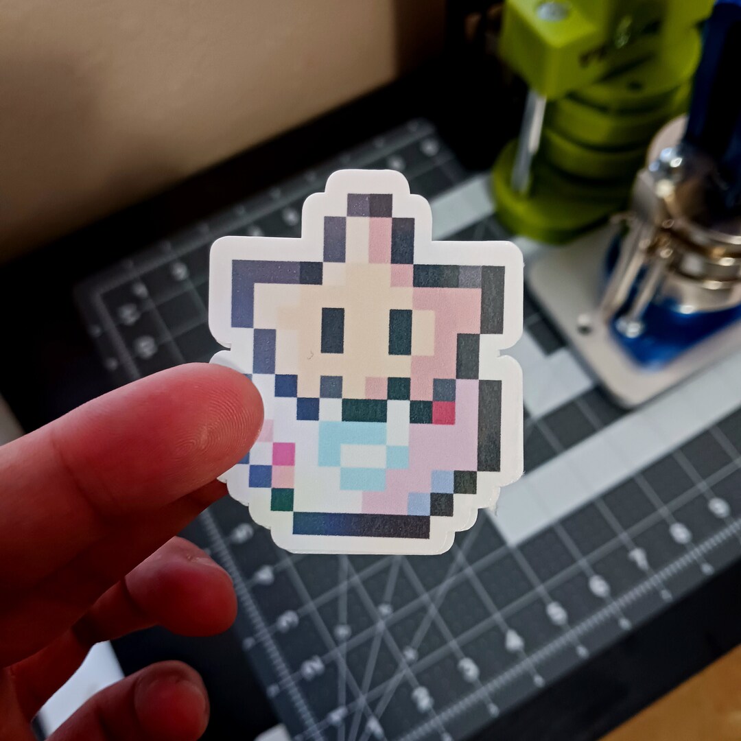 Egg Baby // Pixel Art Cute Togepi HOLO-STICKER - Etsy