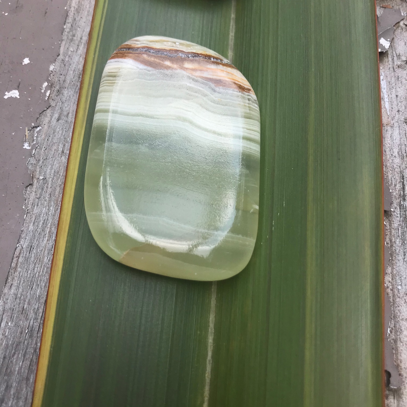 Mexican Green Calcite Flat Stone Green Free form Mexican Calcite Green ...