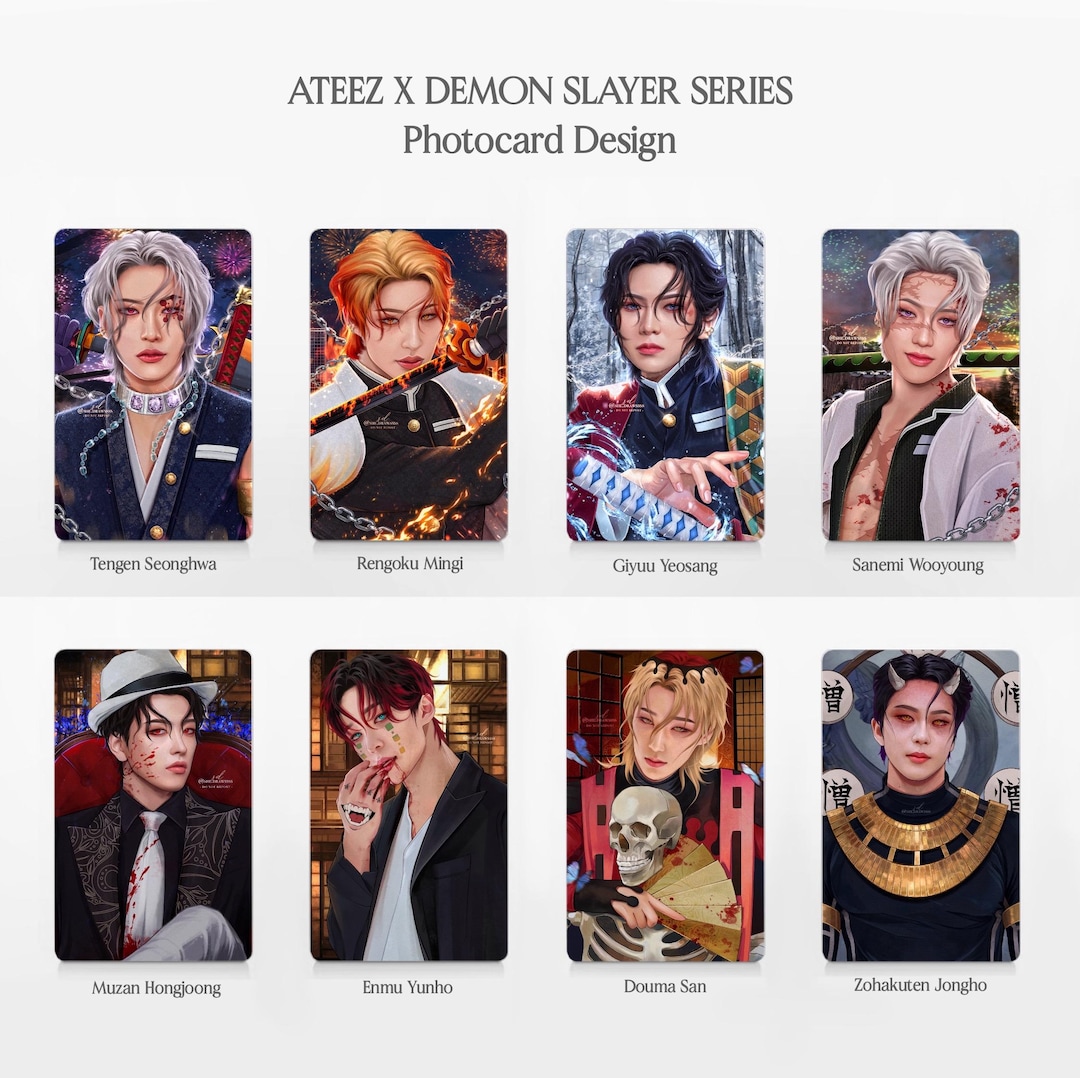Ateez X DMS Photo Cards - Ateez Fanart Kpop Fanart Digital Art Photo ...