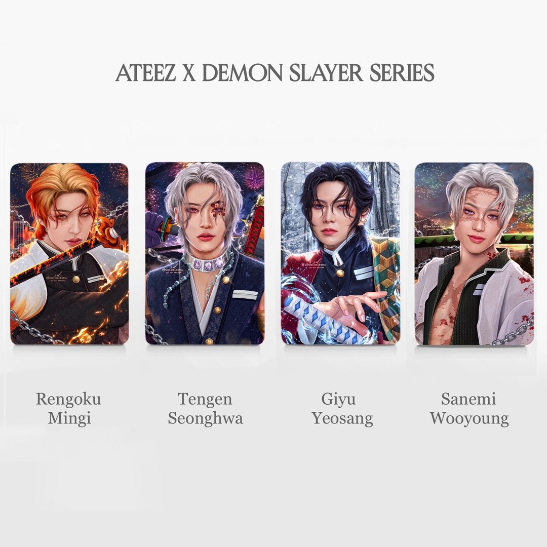 Ateez DMS Photo Cards Ateez Fanart Kpop Fanart Digital Art Photo Cards ...