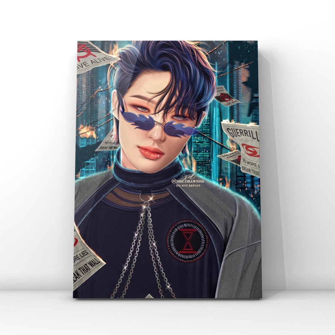 Guerrilla - Song Mingi of Ateez Fanart Kpop Fanart Digital Art Print - Etsy