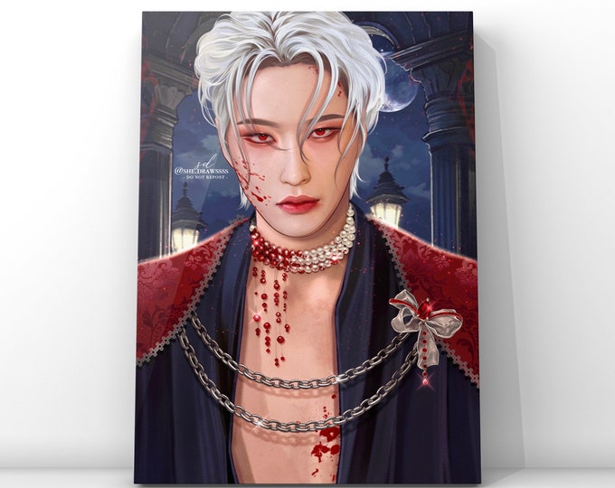 Vampire Seonghwa - Park Seonghwa of Ateez Fanart Kpop Fanart Digital ...