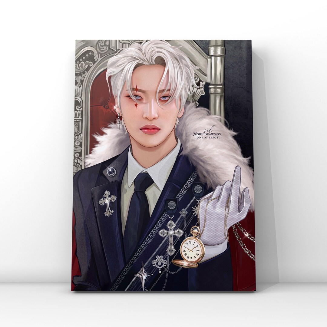 White Rabbit - Park Seonghwa of Ateez Fanart Kpop Fanart Digital Art ...