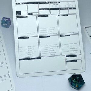 Mini 5e Dnd Character Sheets | Digital Download Fillable PDF - Etsy