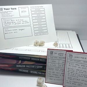 D&D Player Turn Guide | Cheat Sheet | Dungeons and Dragons,ttrpg, Dnd ...