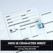 Mini 5e Dnd Character Sheets | Digital Download Fillable PDF - Etsy