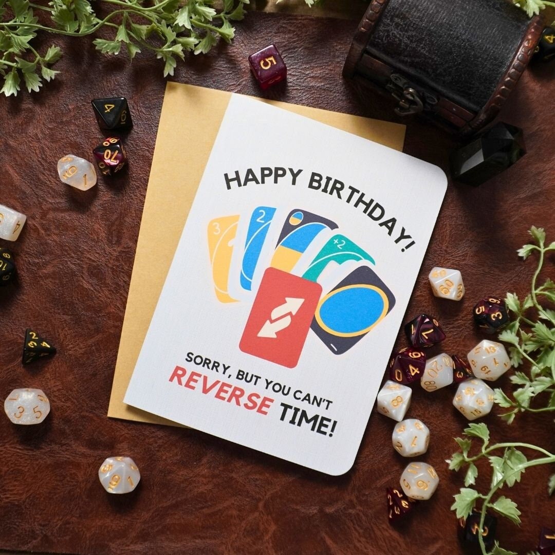 Board Game UNO Birthday Card, Uno Card Game, Uno Game, Uno Cards, Uno ...