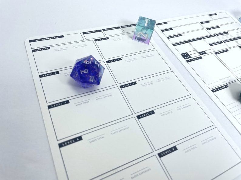 Mini 5e Dnd Character Sheets | Digital Download Fillable PDF - Etsy