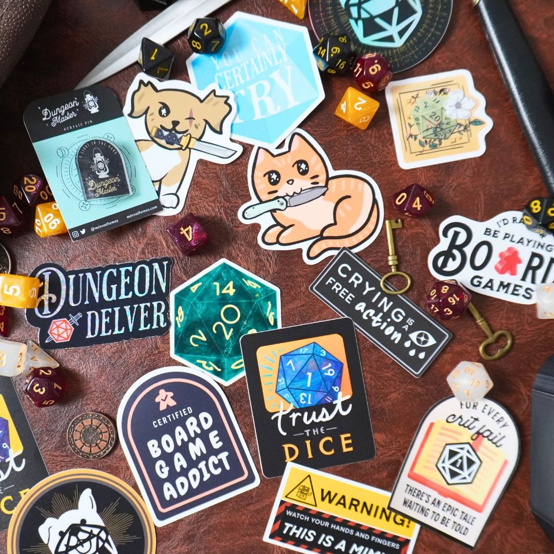 Ultimate Dnd Sticker Pack and Board Game Stickers, Dnd Stickers, Dnd ...