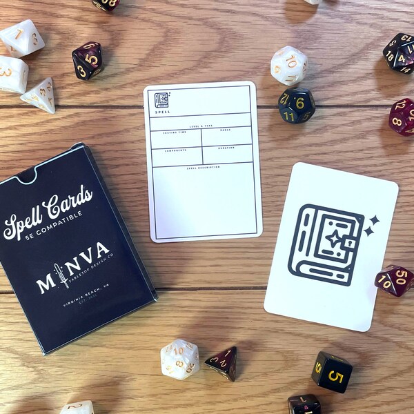 Dnd Spell Cards - Etsy
