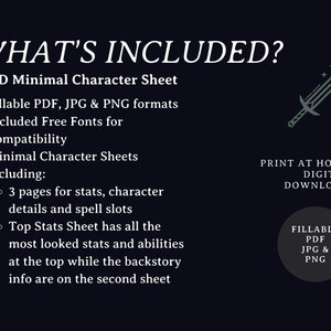 Minimal Dnd Character Sheet - Etsy