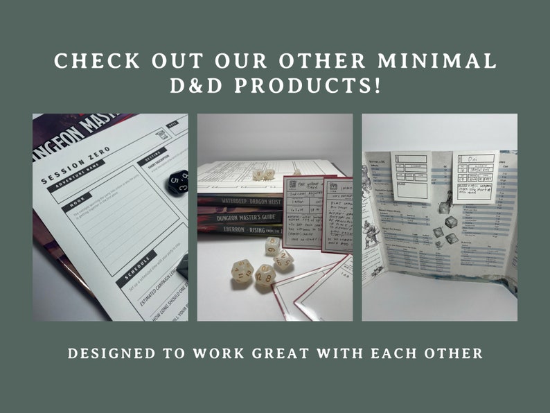 Mini 5e Dnd Character Sheets | Digital Download Fillable PDF - Etsy