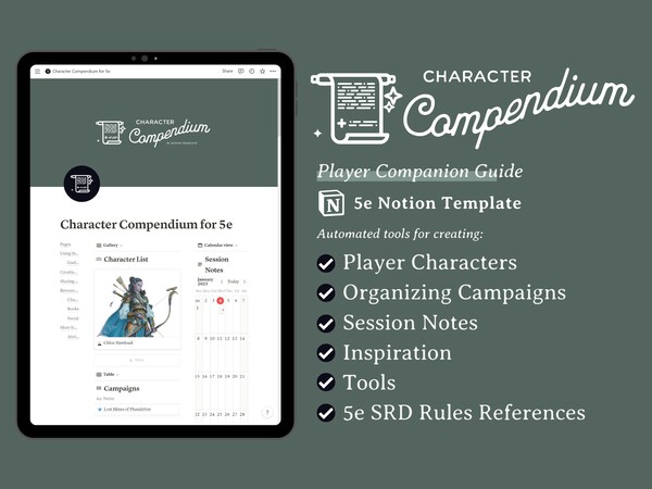 D&D 5e Druid Character Sheet - Etsy Canada