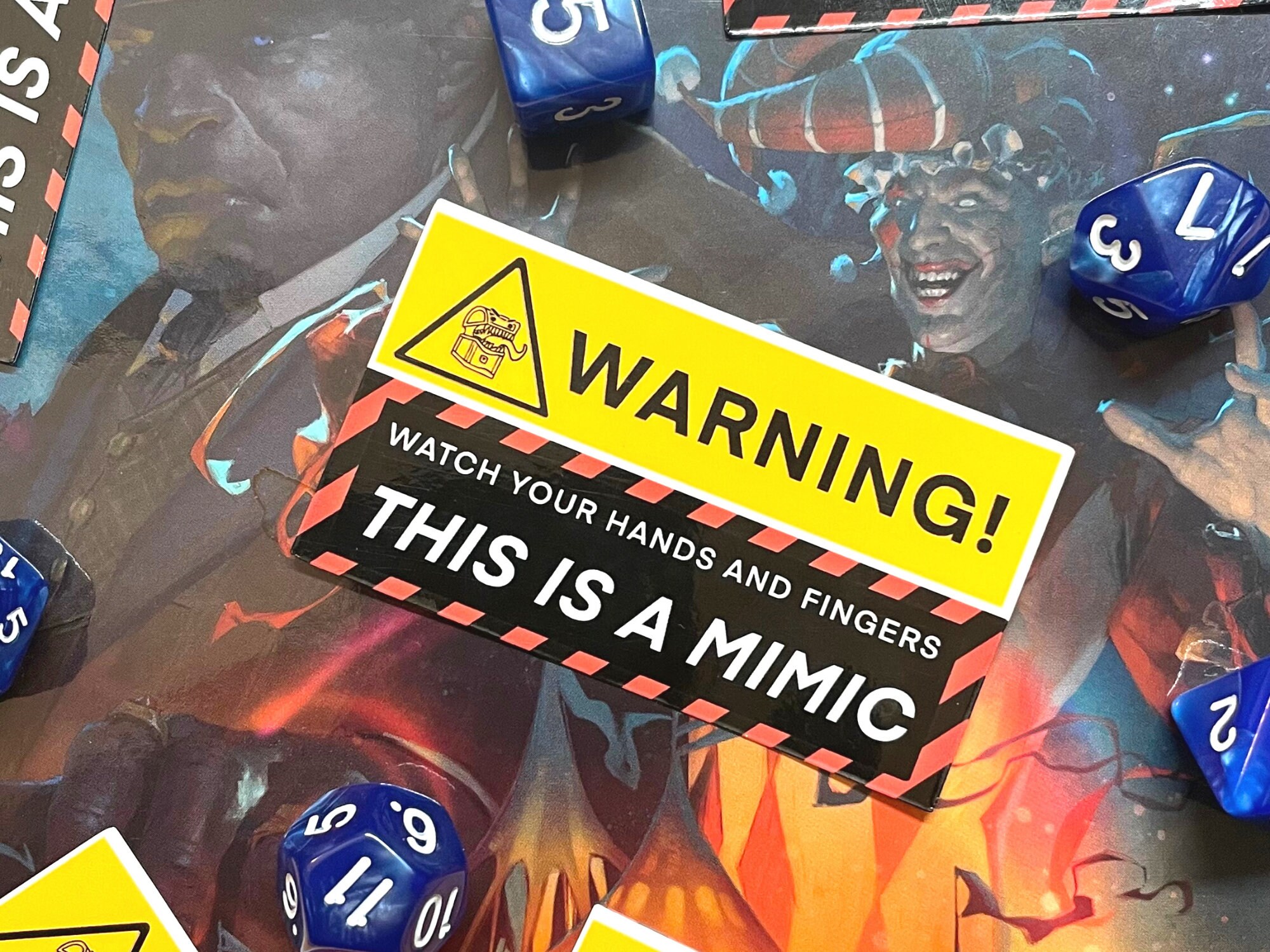 Warning This is a Mimic Sticker Dnd Sticker Dnd Decal - Etsy
