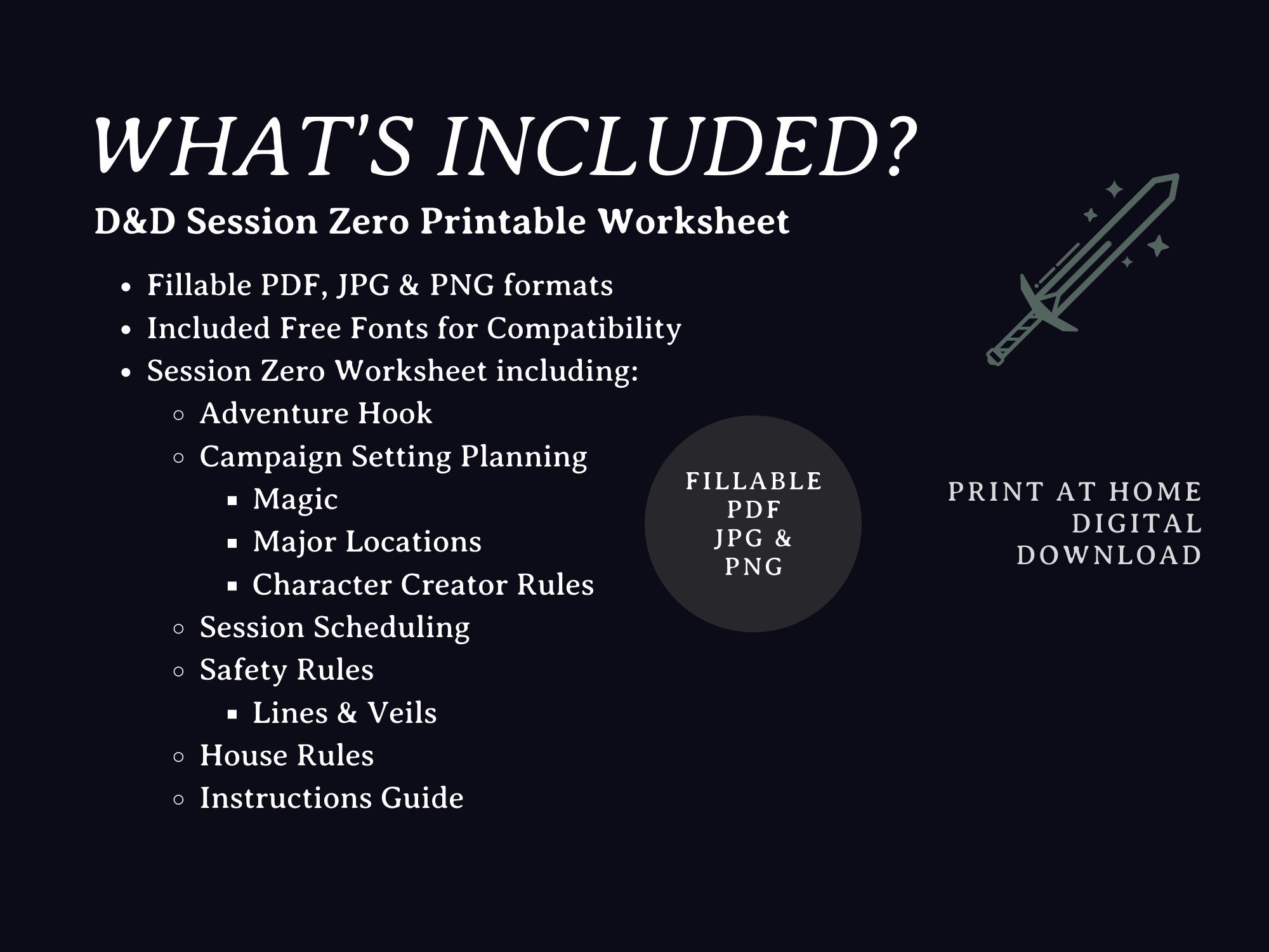 D&D Session Zero Guide Dungeons and Dragons dnd gifts - Etsy.de