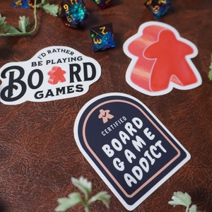 Board Game Sticker Pack, Meeple, Gift for Board Game Lover - Etsy
