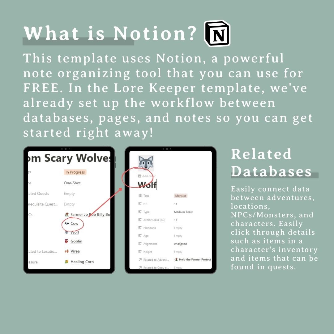 Lore Keeper 5e Notion Template: Dnd Campaign Planner (digital Download ...