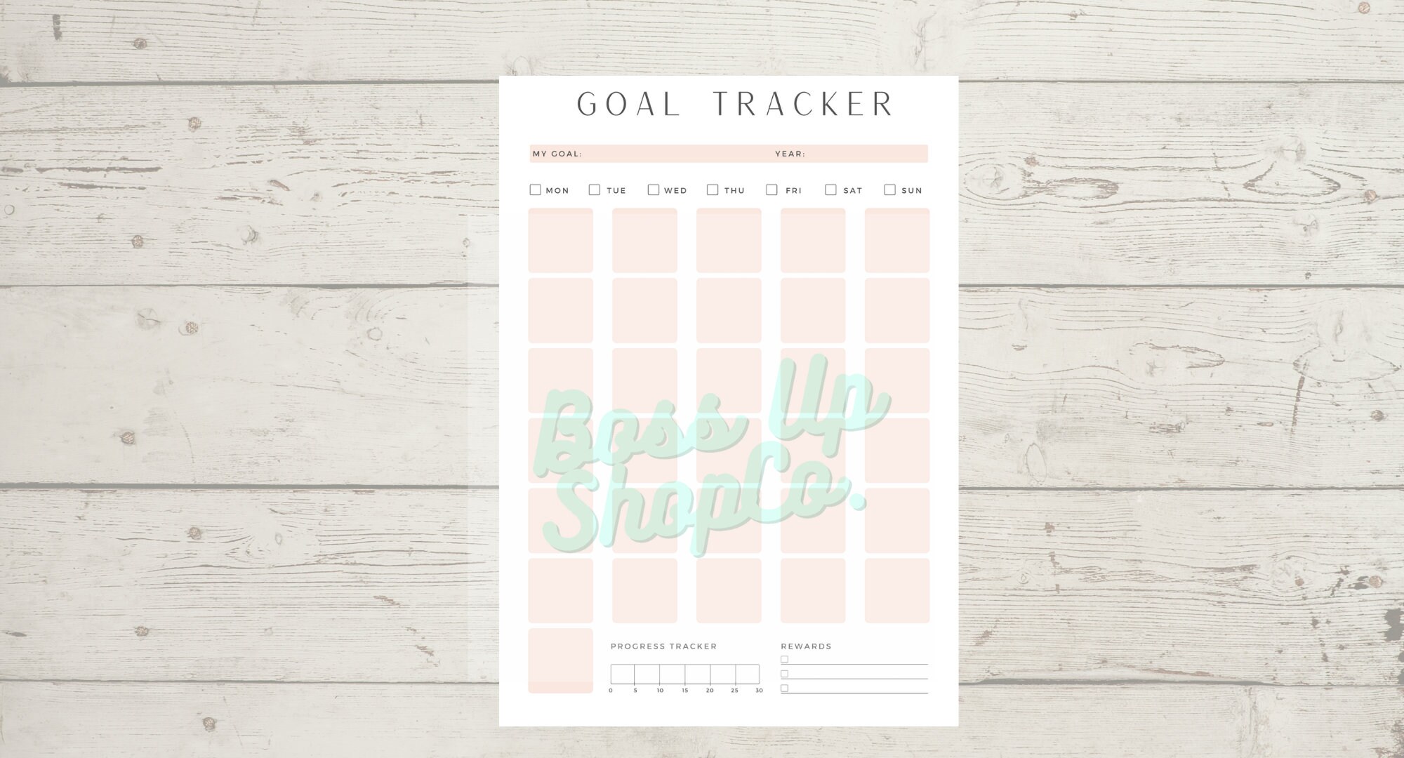 DIGITAL DOWNLOAD Editable Goal Tracker Student Goal Planner - Etsy