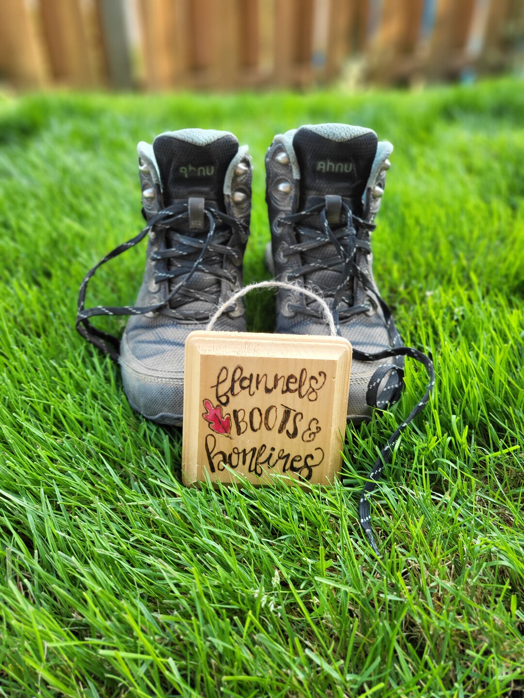 Flannels Boots and Bonfires Wood Burned Sign, Fall Decor, Autumn Decor ...
