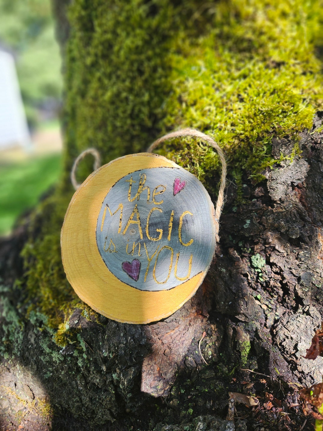 The Magic is in You Wood Burned Wood Slice Sign, Pyrography, Witch ...