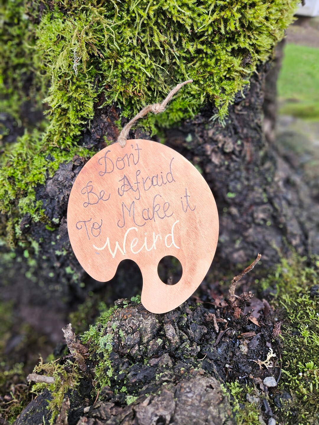 Don't Be Afraid to Make It Weird Wood Burned Paint Pallet, Pyrography ...