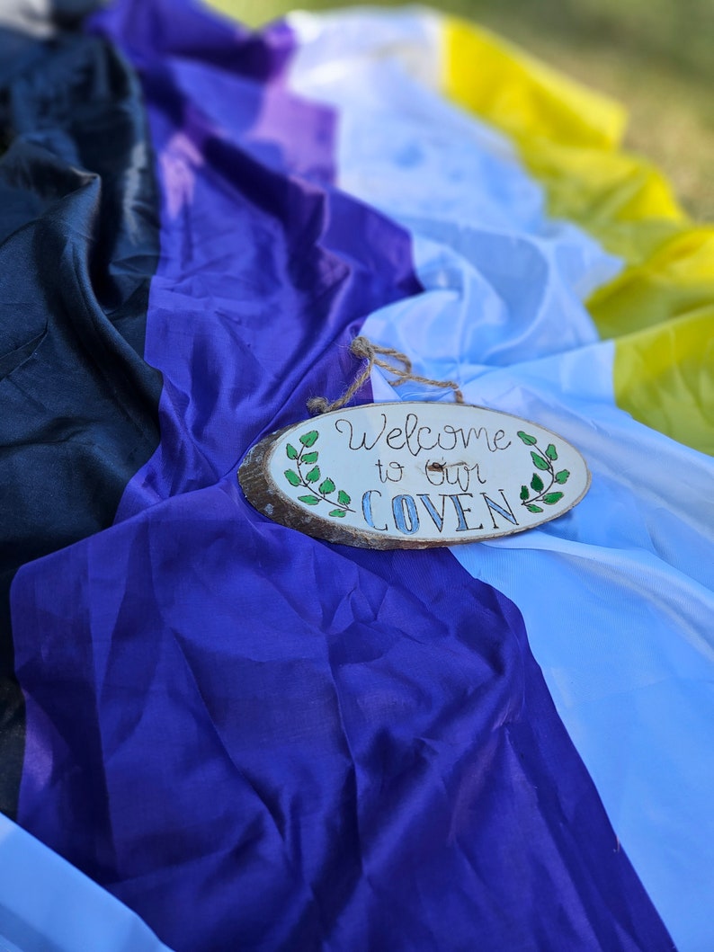 Welcome to Our Coven Wood Burned Sign, Pyrography, Witch Decor, Pagan ...