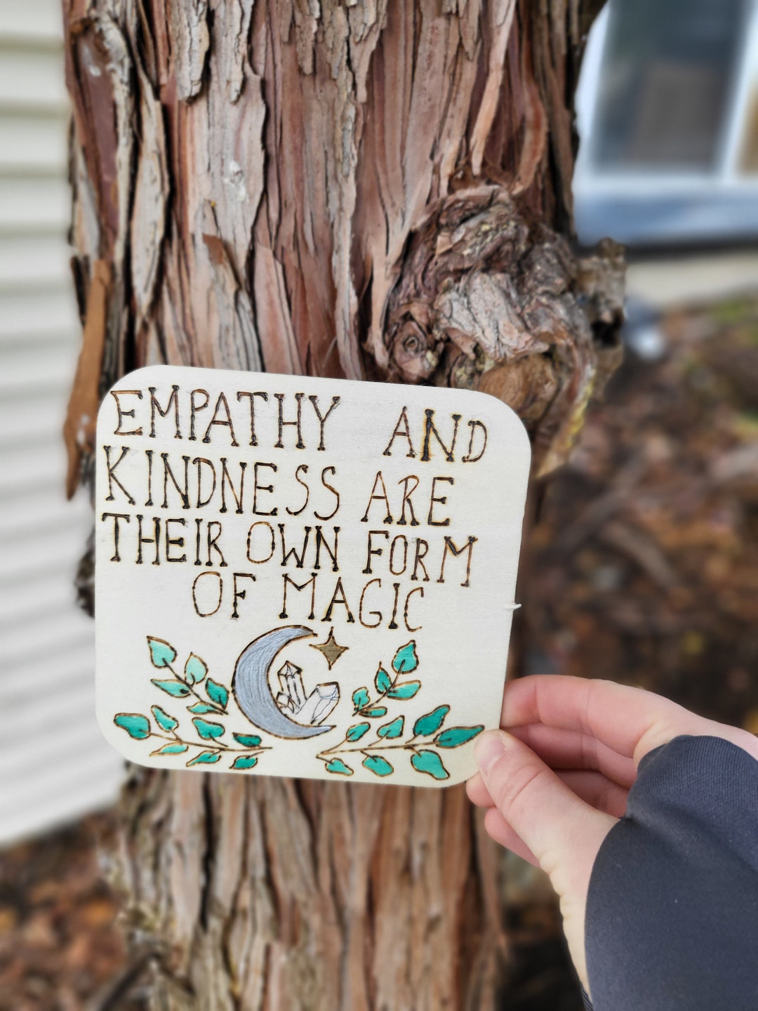 Empathy and Kindness Are Their Own Form of Magic Wood Burned Sign ...