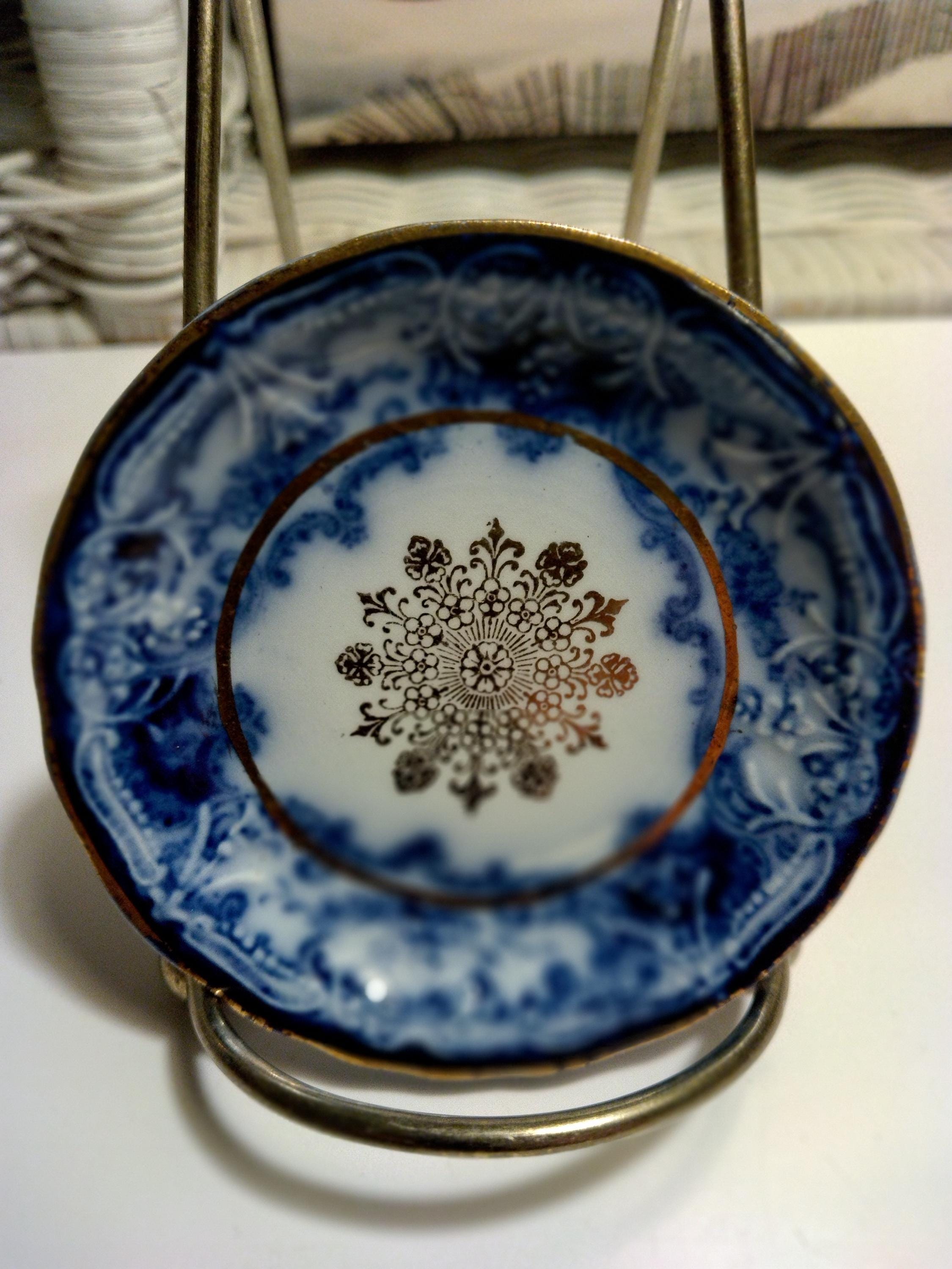 Flow Blue John Maddock and Sons Butter Pat Dish. Dainty Collection ...
