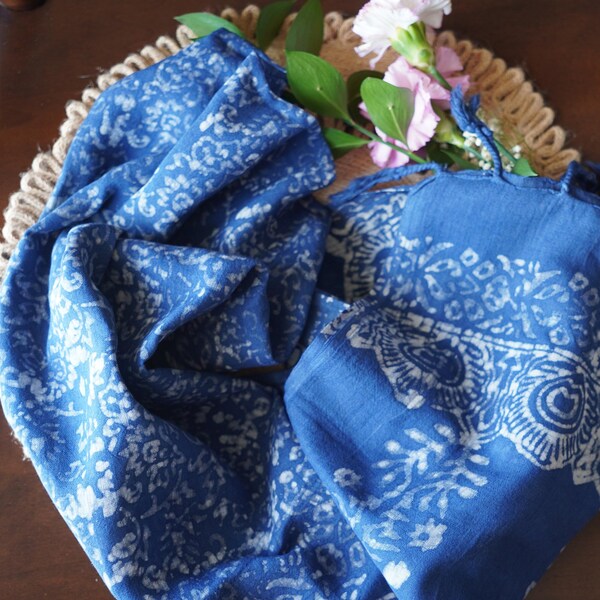 Indigo Scarf - Etsy