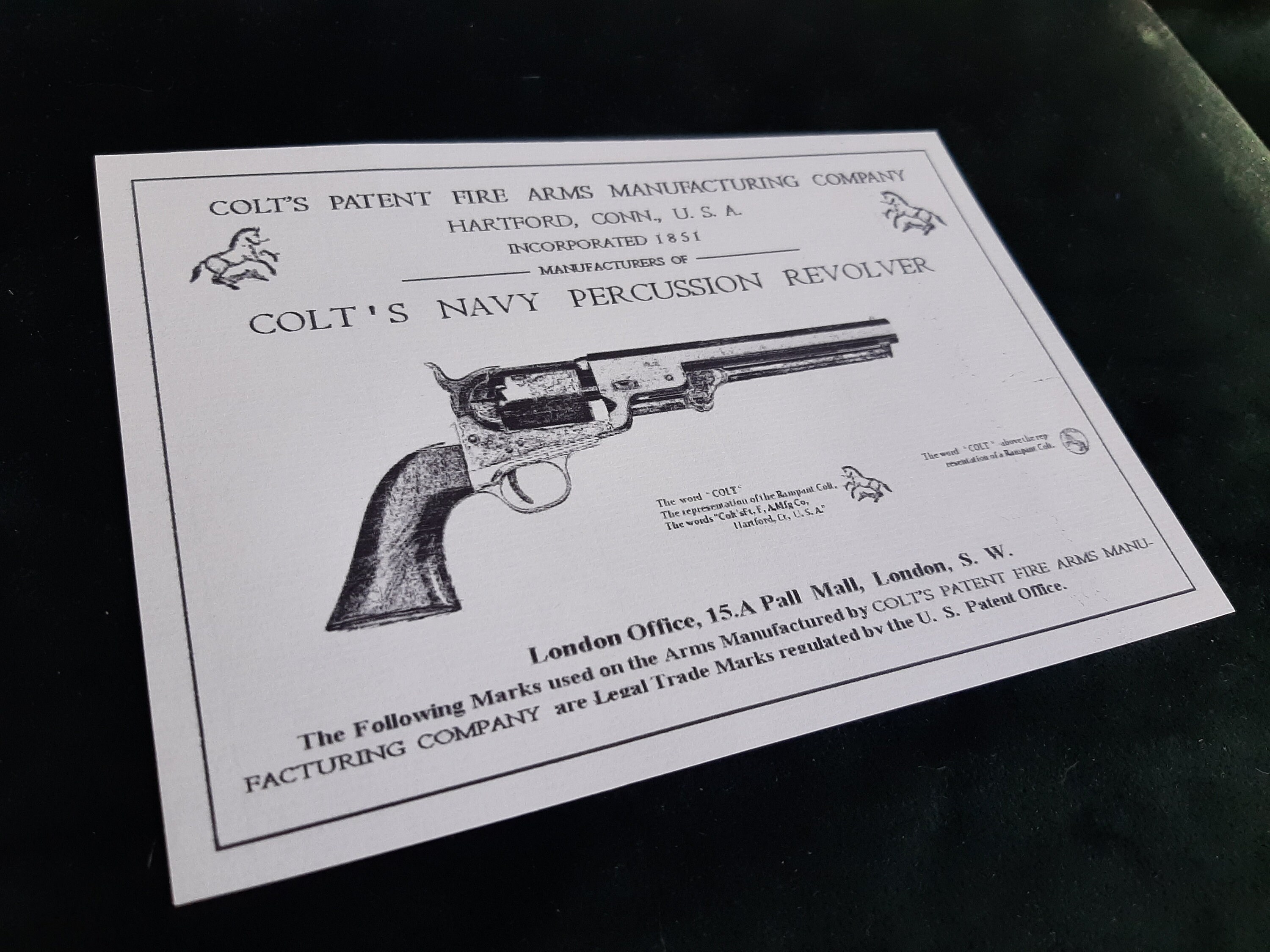 Colt 1851 Navy Case Label - Etsy