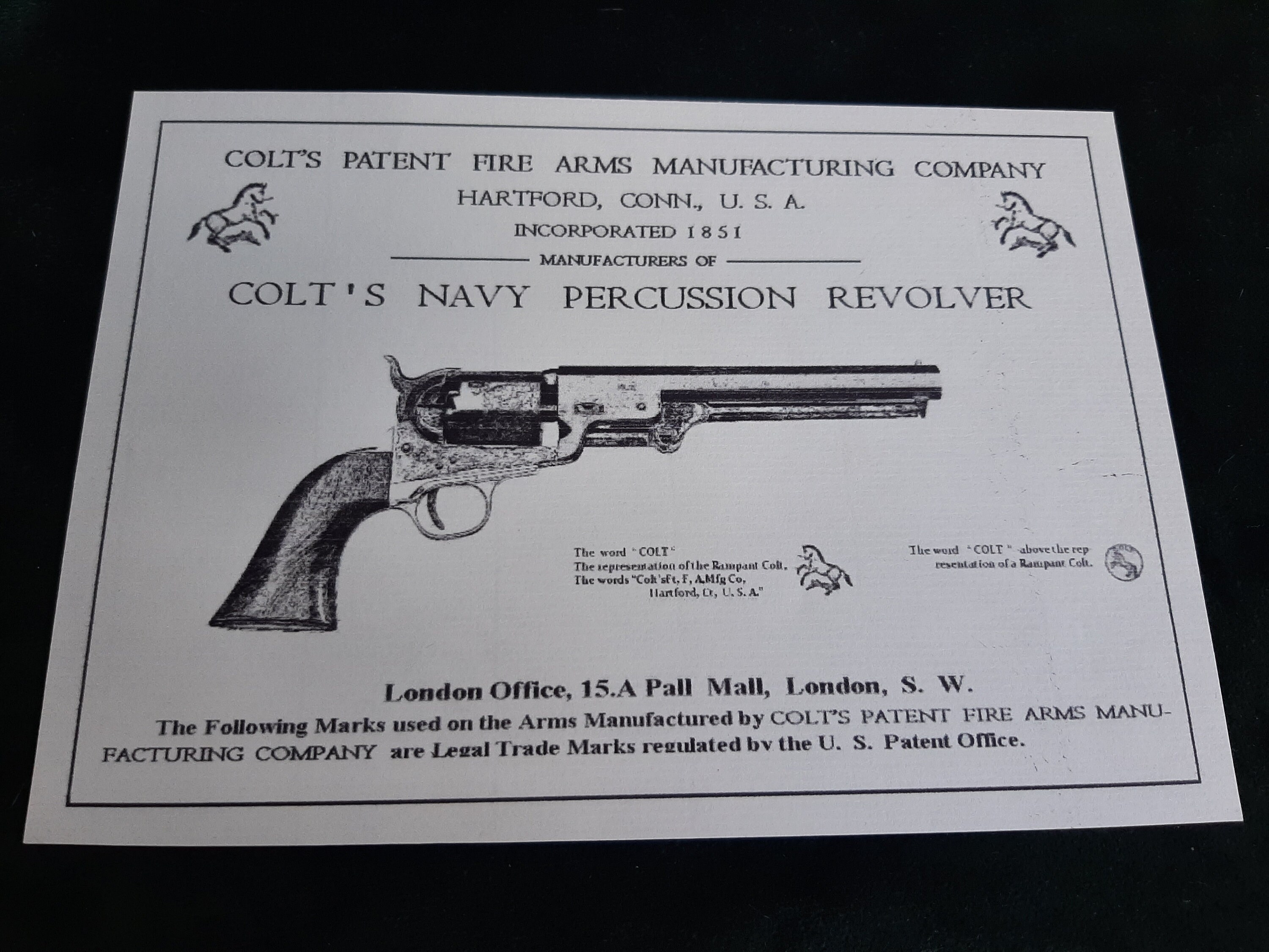 Colt 1851 Navy Case Label - Etsy