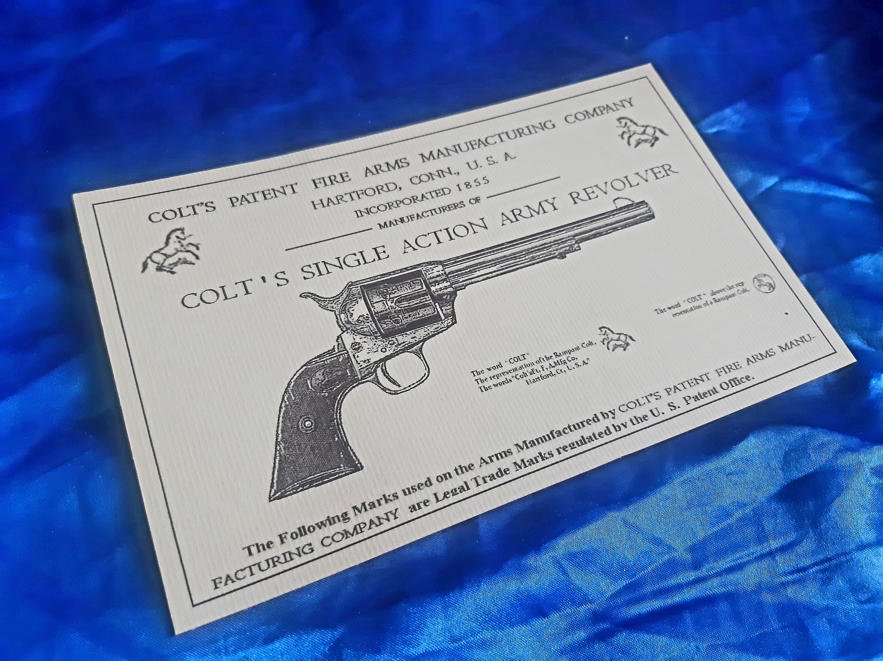 Colt Army Label for Gun Case - Etsy