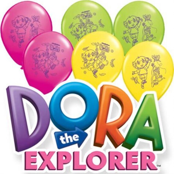 25 Balloons 11 Dora the Explorer Qualatex | Etsy
