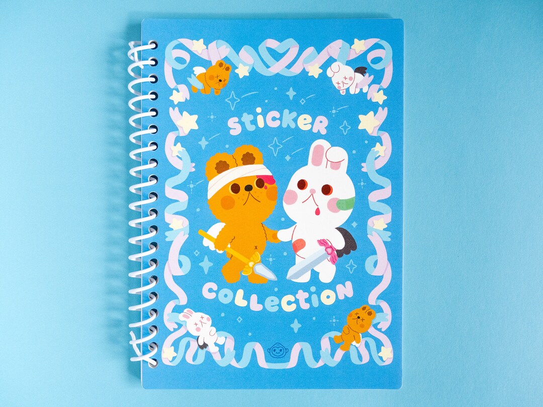 Reusable Sticker Collecting Book - Teddy Bunny Warriors (25 Sheets) - Etsy