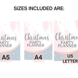 Simple Christmas Party Planning Printable | Instant Download | Editable ...