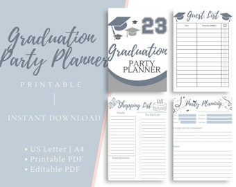 Printable Graduation Party Planner - Etsy