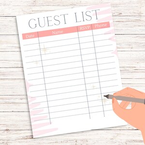 Simple Christmas Party Planning Printable | Instant Download | Editable ...